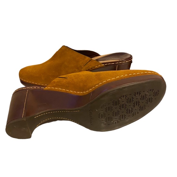 Cole Haan | Shoes | Cole Haan Country Size 1b Brown Suede Leather Wedge ...